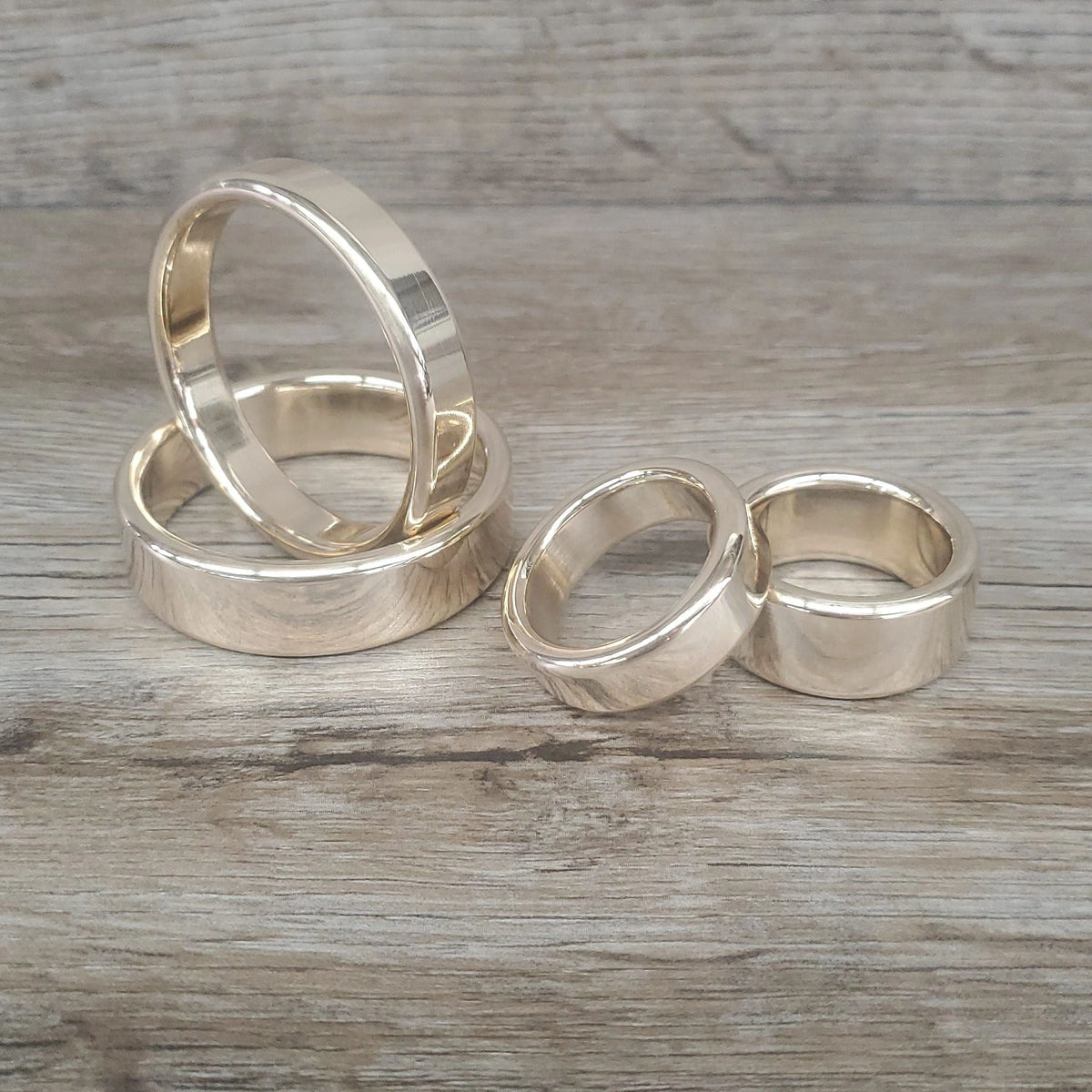 Shinny Polished Solid Brass Cockring and Gland Rings, Penis Enhancer R ...