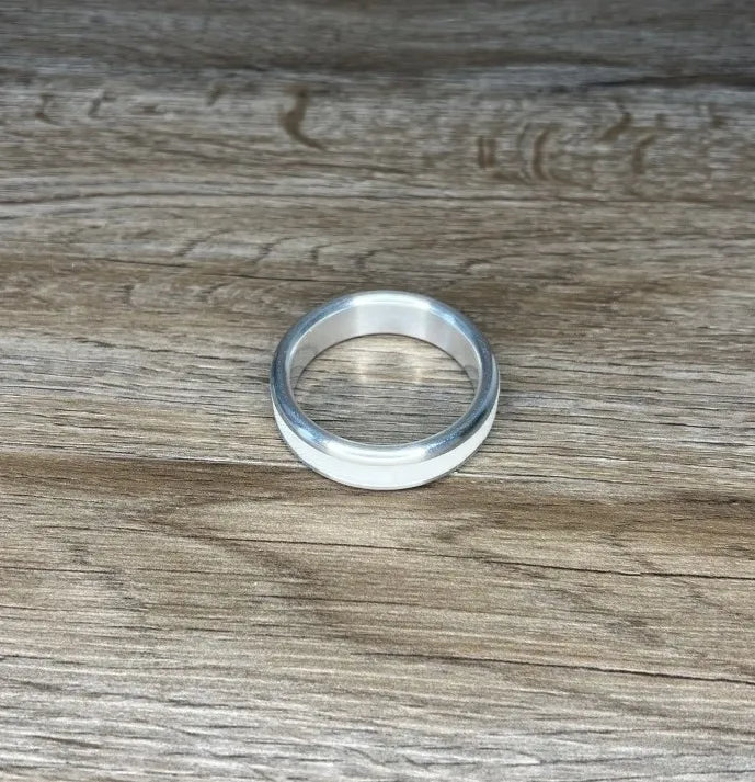 Lumiglo Style Glow in the Dark Cockring in Aluminum – Ballistic Metal